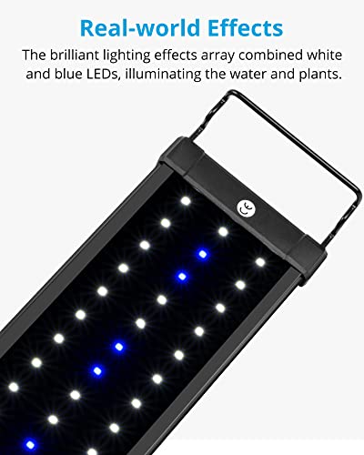 NICREW ClassicLED Aquarium Light, Fish Tank Light with Extendable Brackets, 48-Inch, 32 Watts