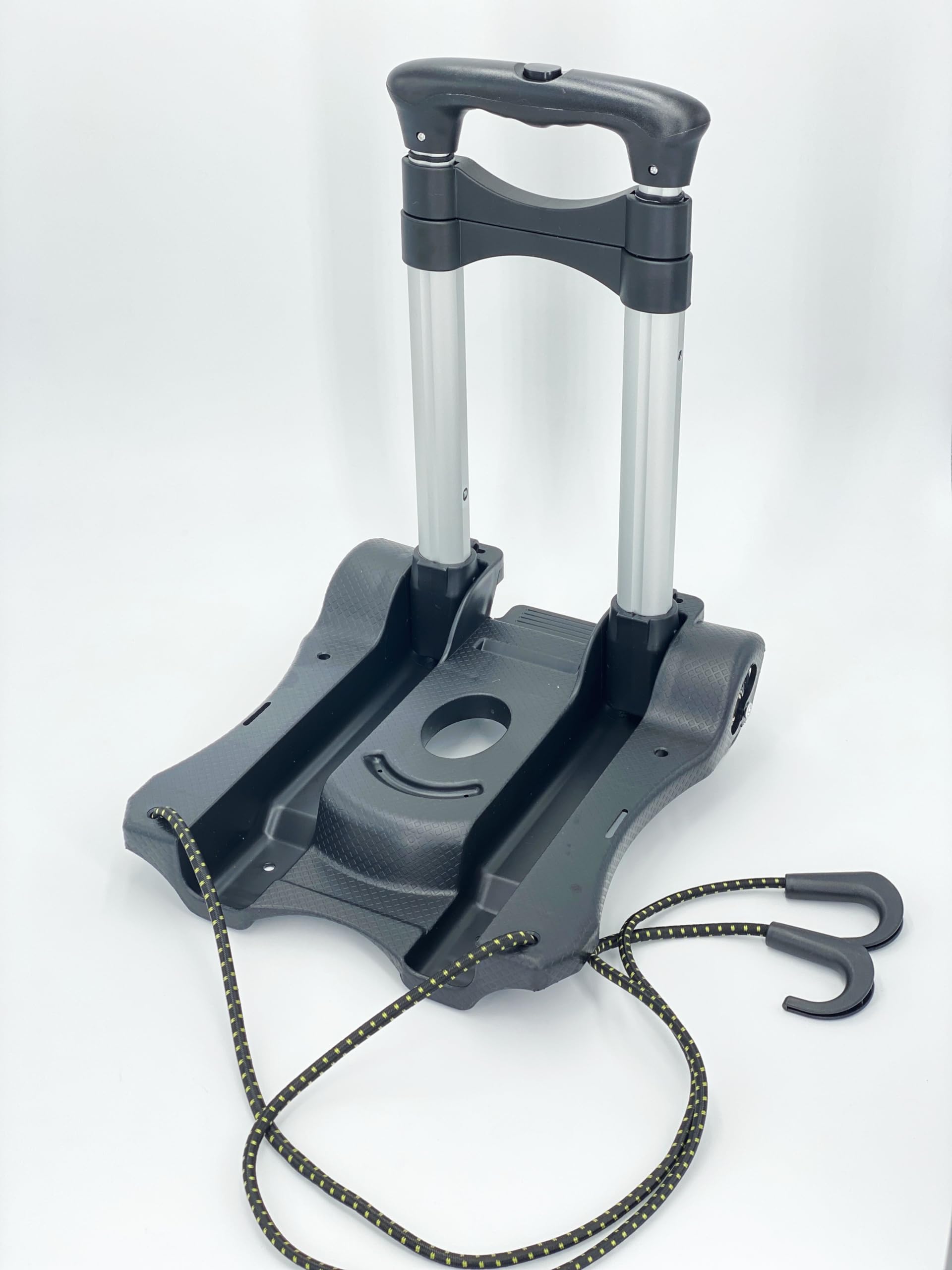 BATDIYOW Folding Luggage Cart Portable Aluminum Foldable Hand Truck (Black)