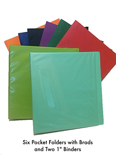 Secondary School Supply Pack - 25 Essential Items for College, High School or Middle School. Includes Pencils, Paper, Binders, Notebooks, Folders and More! 25 Piece Bundle