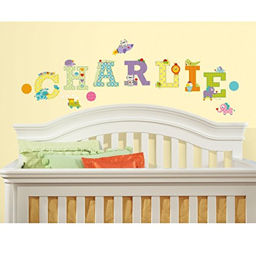 RoomMates RMK2334SCS Animal Alphabet Dena Designs Peel and Stick Wall Decals