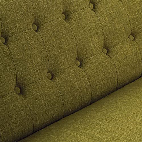 OSP Home Furnishings Loveseat, 51"W x 29.5"D x 31.5"H, green