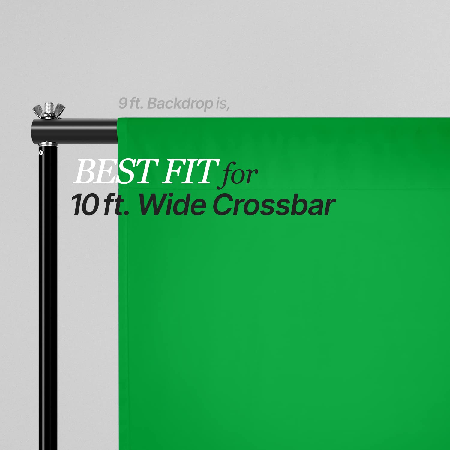 LimoStudio 9 x 15 feet / 108 x 180 inch Green Chromakey Photo Backdrop Screen Background, Premium A+ Grade High 150GSM Density Thicker Than Standard for Professionals with 3 Spring Clamps, AGG1777