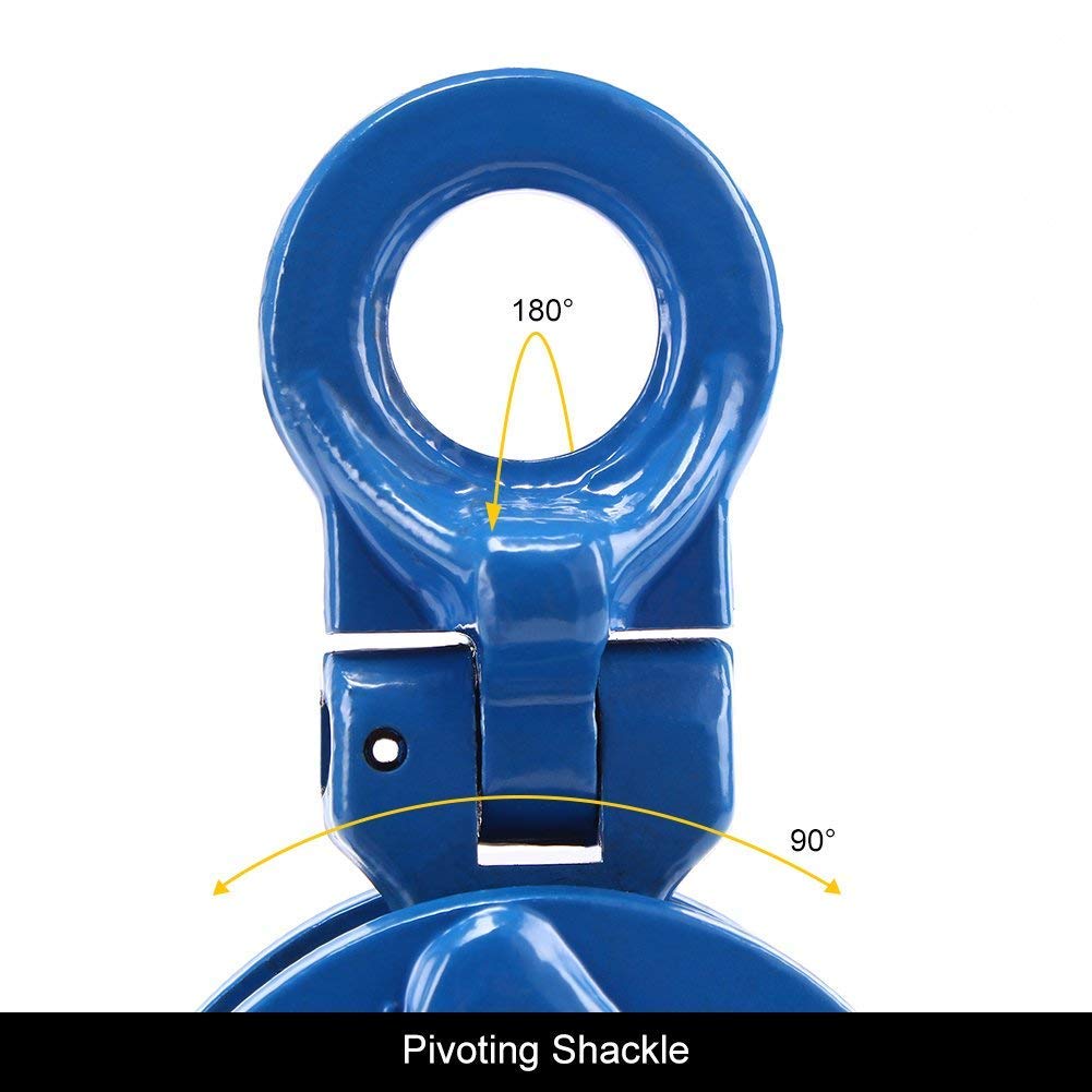 Amarite Vertical Plate Clamp, 2200lbs Plate Lifting Clamp,1T,Jaw Opening up to 0.6 inch, for Lifting and Transporting