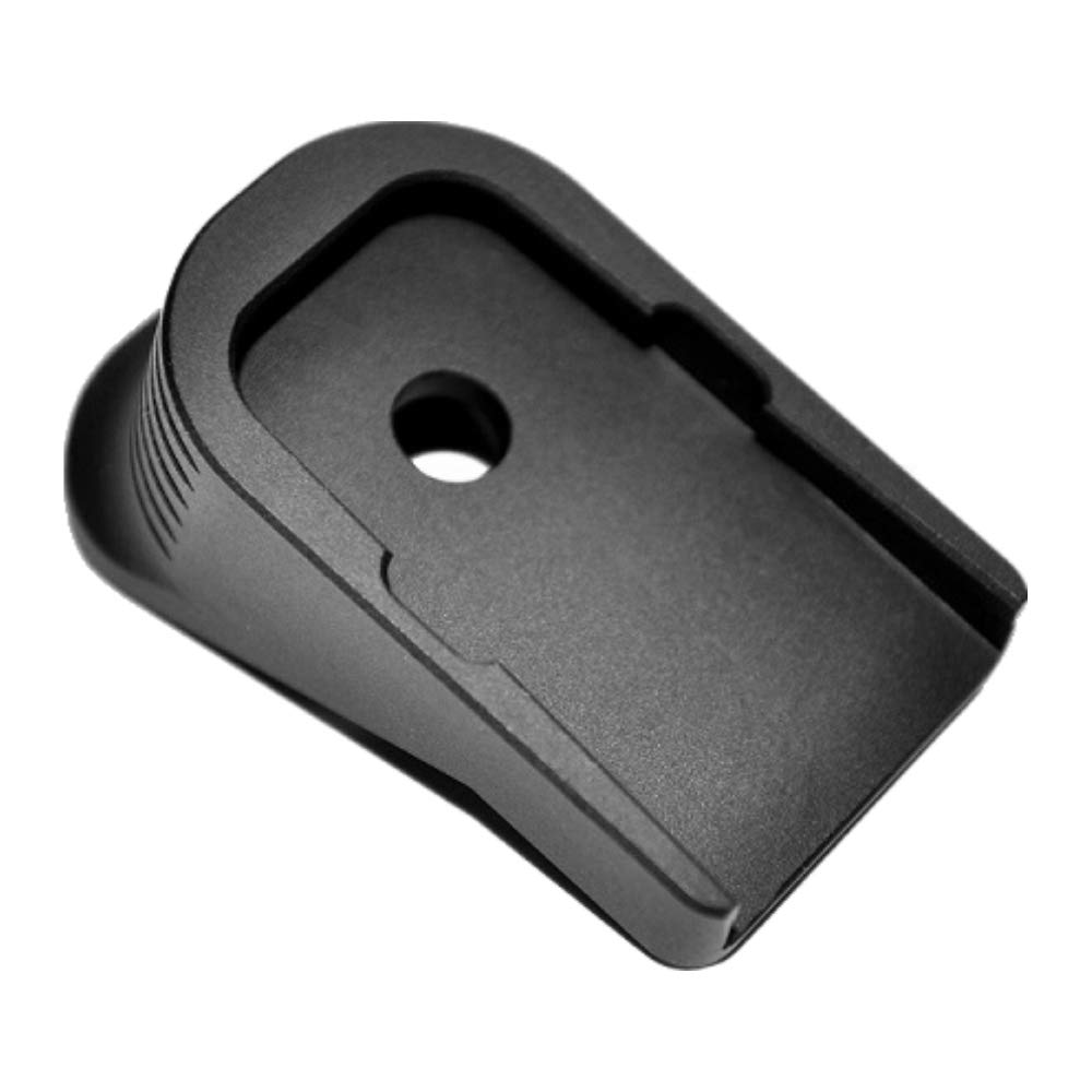 Aluminum Finger Extension Grip Floor Base Plate Extended for Glock 43 G43 9mm - Skull