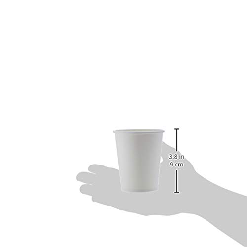 Amazon Basics Compostable 8 oz. Hot Paper Cup, Pack of 100, White