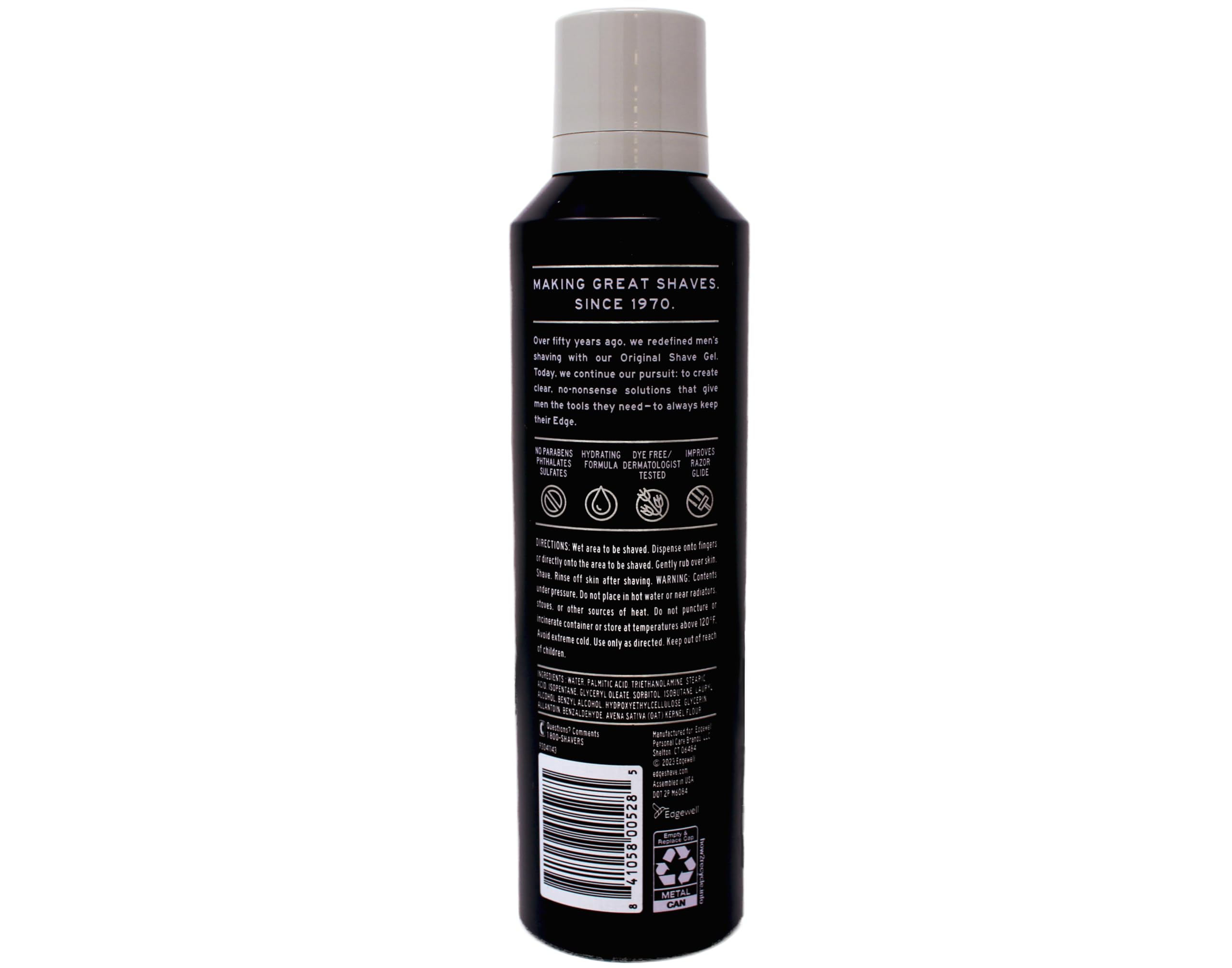 Edge Shave Gel, Fragrance Free, Ultra Sensitive with Oat Meal 7 oz (Pack of 2)