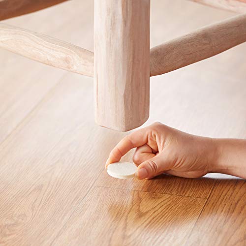 Amazon Basics Felt Furniture Pads - 1 ½-Inch Circle, Beige, 60-Pack