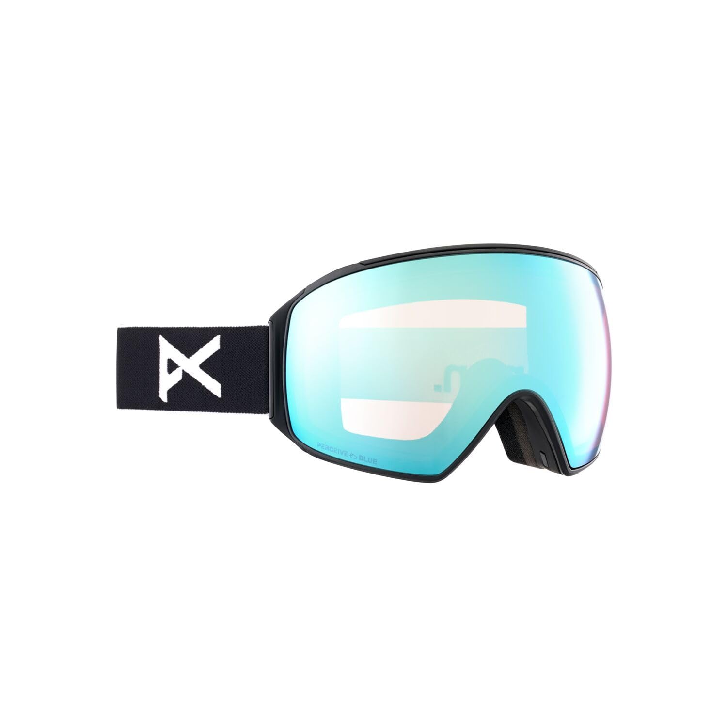Anon Men's M4 Toric Goggle with Spare Lens & MFI Mask, Smoke Frame Sunny Onyx Lens; Spare Lens: Variable Violet, One Size