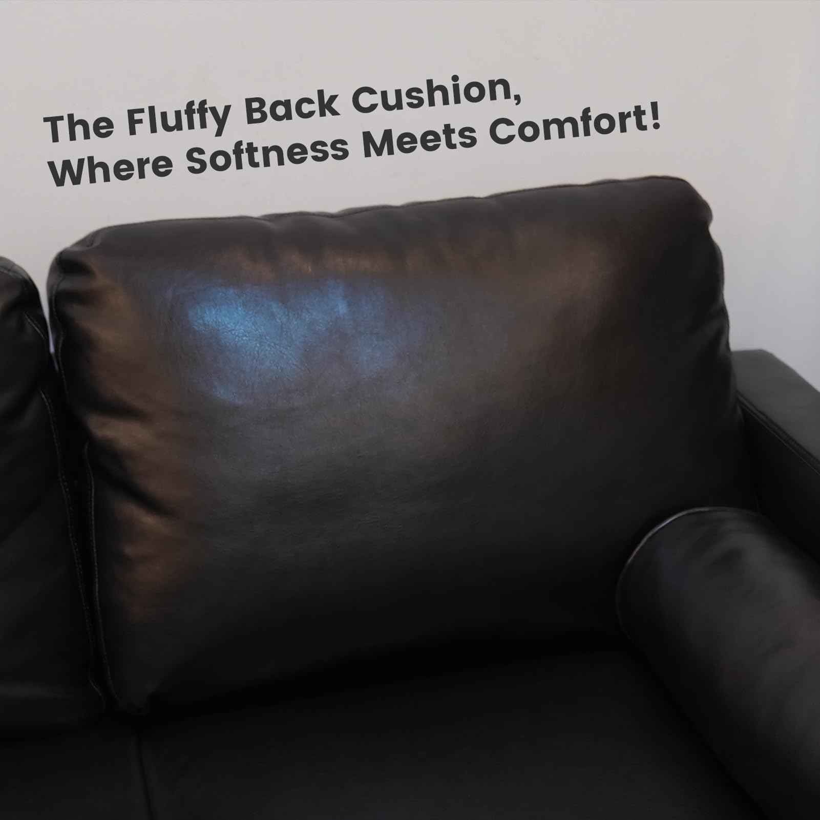 CONSDAN Leather Couch, 83" Chesterfield Sofa with Soft High-Resilience Cushion, Sofa Couch with Button Tufting and Nailhead Trim, Brown