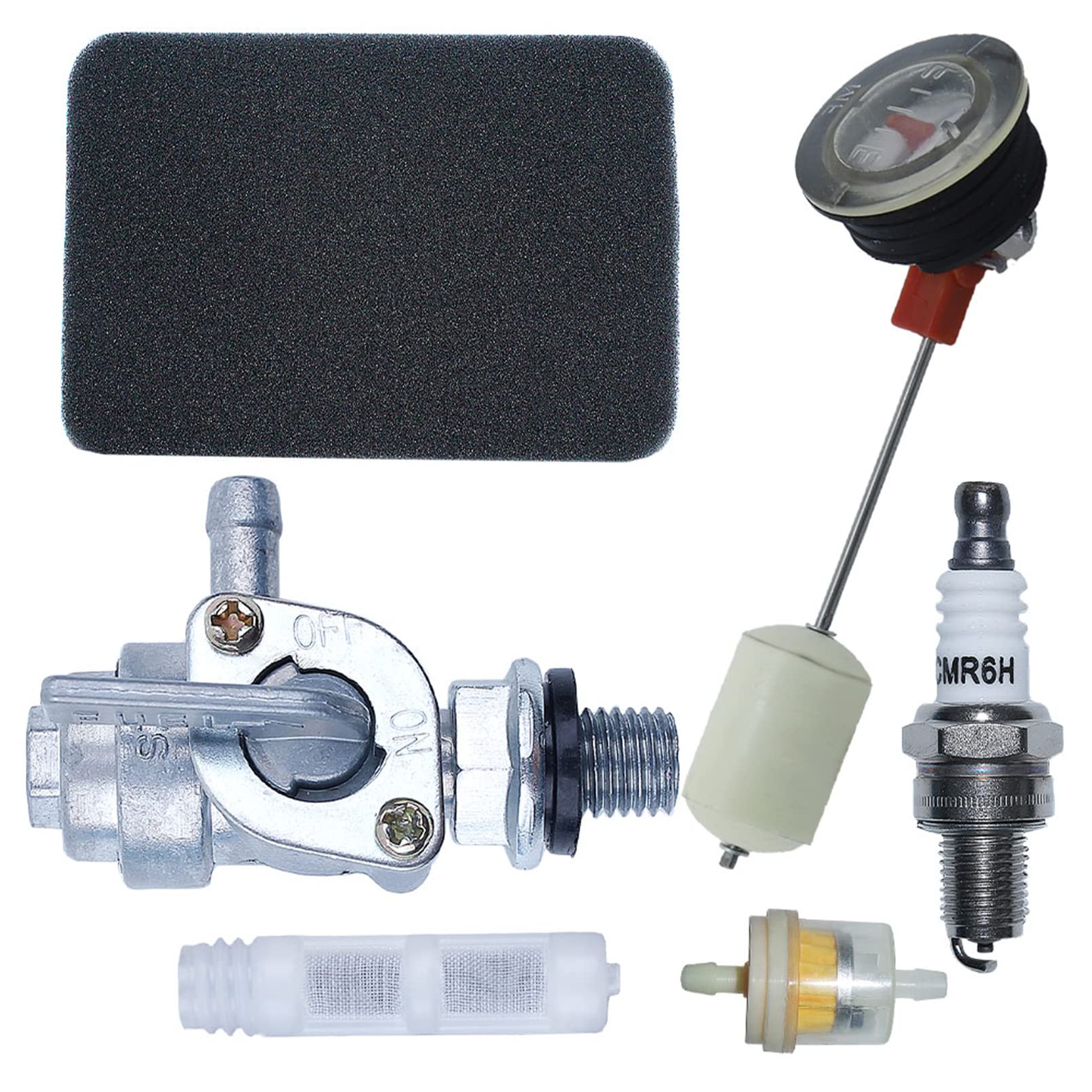 Atunee Air Filter for Generac GP5500 GP6500 GP6500E GP7500 GP7500E GP8000E H5500 H7500 RS5500 RS7000E Generator with Fuel Filter Spark Plug Replace 17211899000