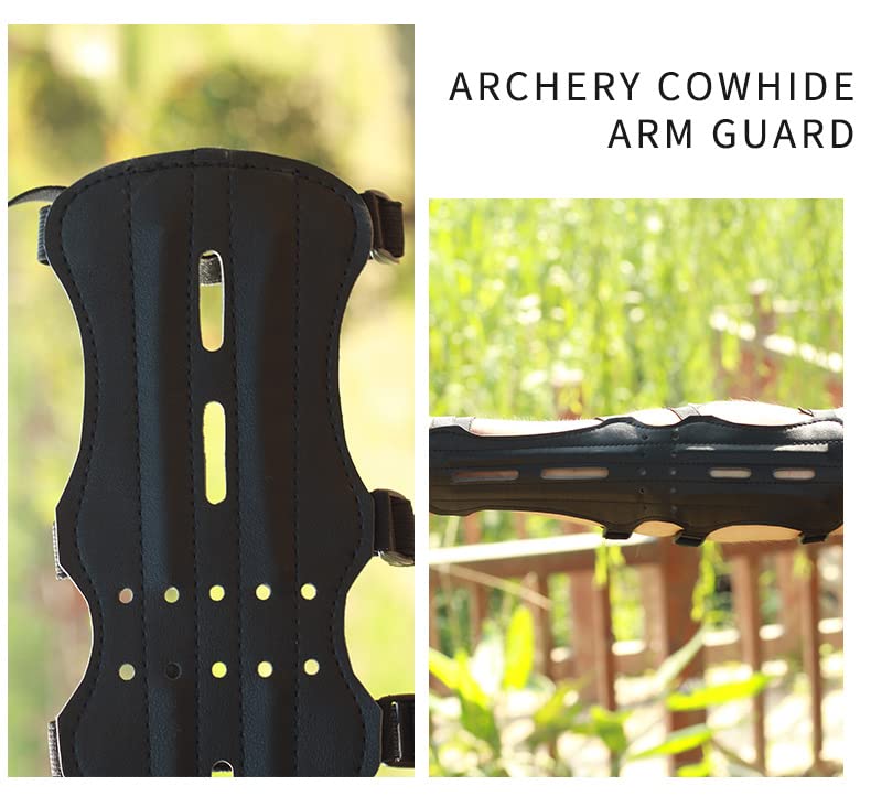Arrow arm Protector with Hole recurve Straight Pull Traditional Bow Archery Protector