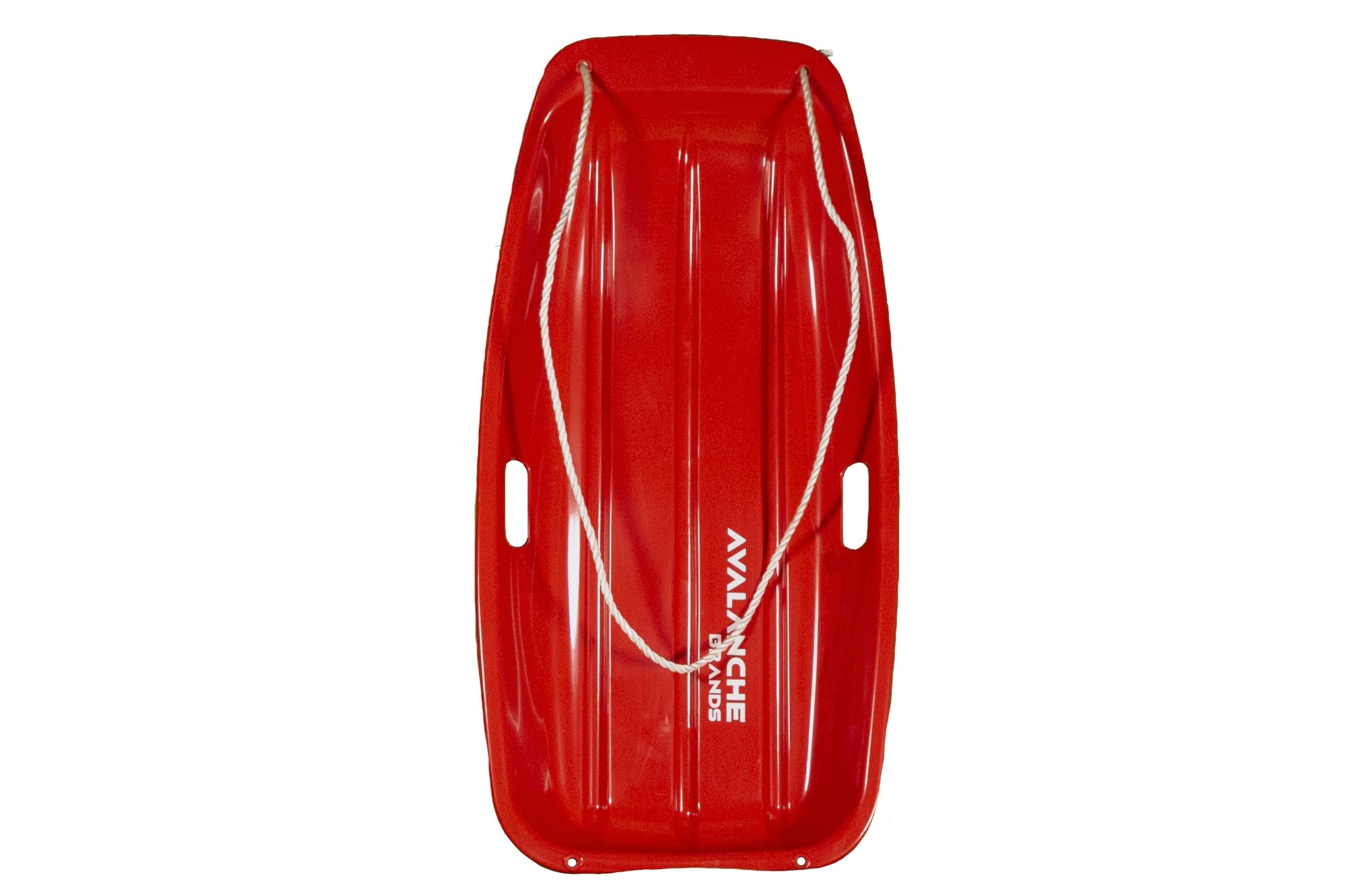 Avalanche Brands - 35" Classic Downhill Toboggan Snow Sleds - Red & Pink