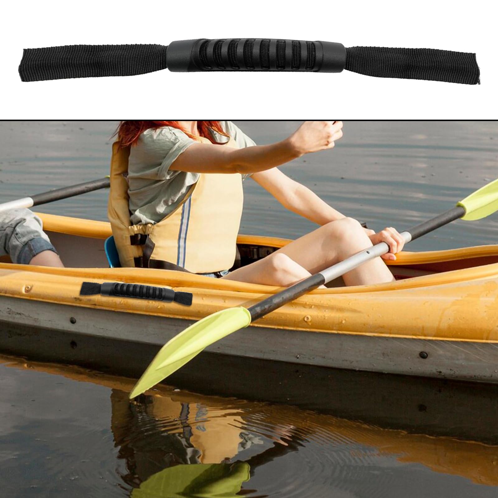 Antrader 1Pcs Marine Durable Rubber Nylon Handle, Replacement Accessory Kit for Kayak, Canoe or Suitcase Luggage