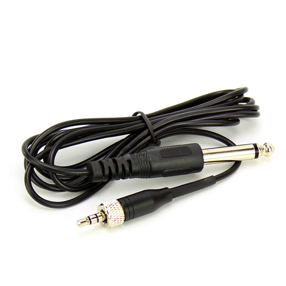 JXRYWF 3.5mm Screw Lock Stereo 1/8" to 6.35mm 1/4" Jack Guitar Audio Cable Instrument Cord for Sennheiser Wireless SK EK 100 300 500 G3…