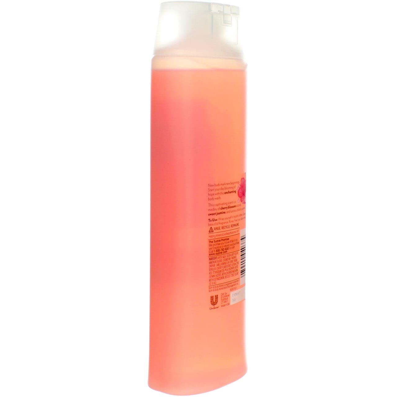 Suave Essentials Body Wash, Wild Cherry Blossom 15 Ounce (Pack of 2)