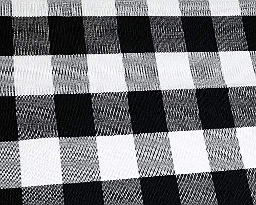 Winwinplus Buffalo Check Rug Hand-Woven Checkered Plaid Rug for Outdoor/Indoor/Door/Floor/Front Porch, Black and White Outside Mat 17.7inch x 27.5inch