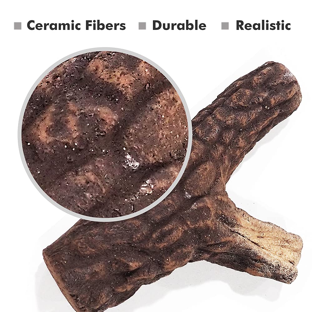 JP Outdoor Gas Fireplace Logs Small 9 Pieces Artificial Realistic Ceramic Wood Logs for Indoor Outdoor Fireplace & Fire Pits
