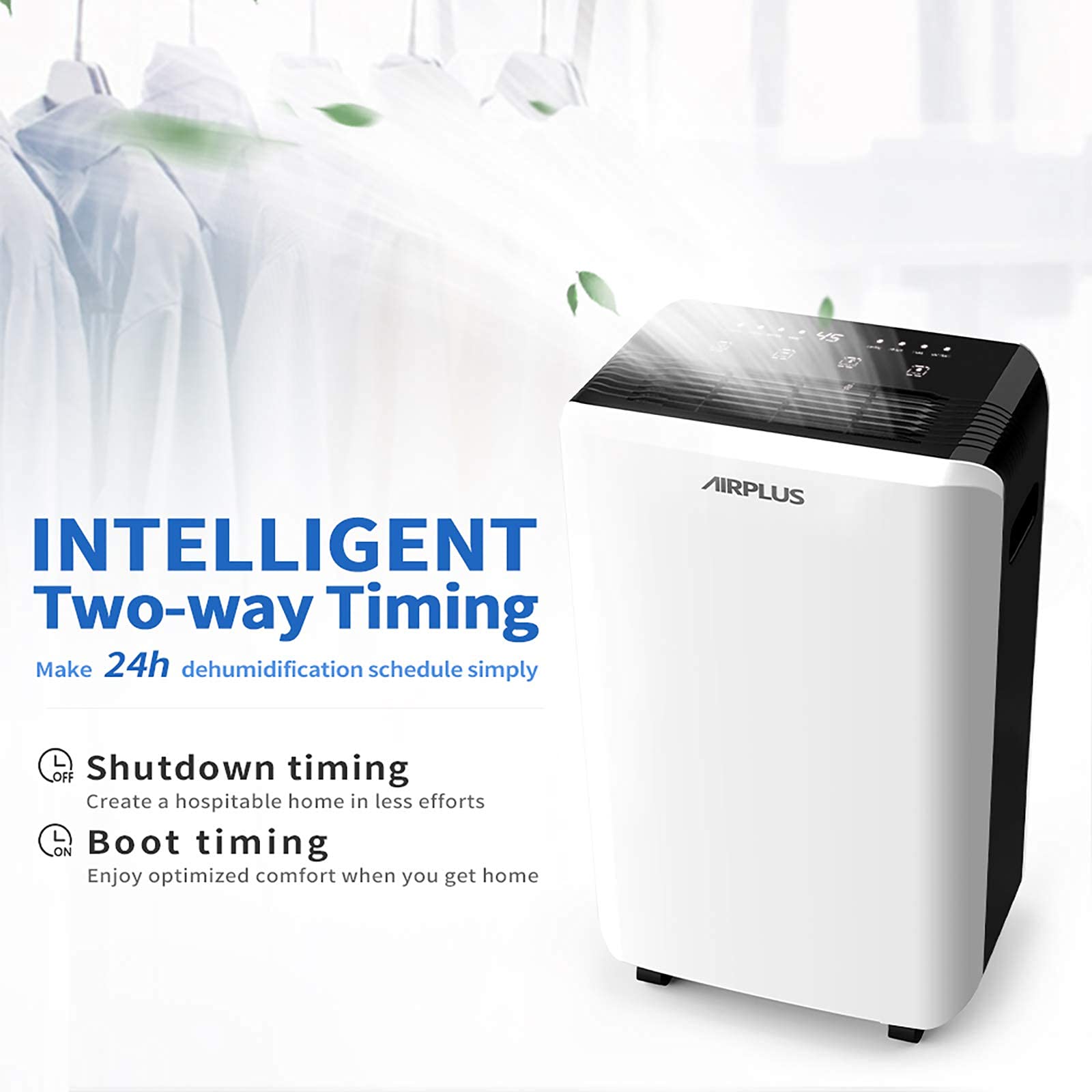 AIRPLUS 70 Pints 4,500 Sq. Ft. Dehumidifier for Medium Spaces and Basements (AP1902)…