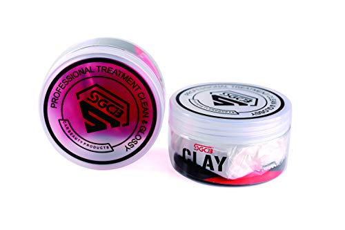 SGCB Pro Car Clay Bar Auto Detailing, 150g/ 5.3oz Moya Heavy Grade Auto Magic Clay Bar Case Jar Cleaner Powerful Grime Contamination Oxidation Remover Iron Powder Bird Droppings Absorption Capacity