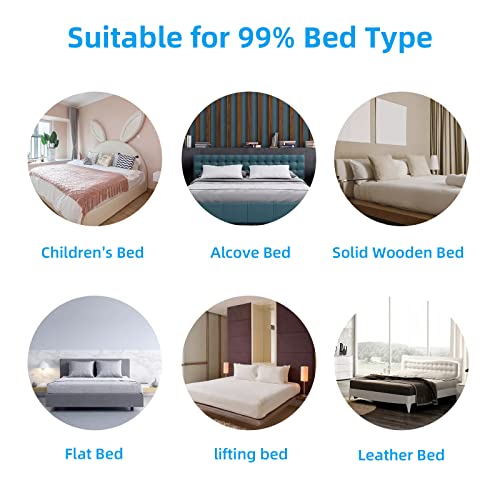KCRET Bed Rail for Toddlers,Upgraded Infants Safety Bed Guardrail with Breathable Fabric for Twin, Double, Full-Size Queen & King Mattress (78.7“×30”, Gray)