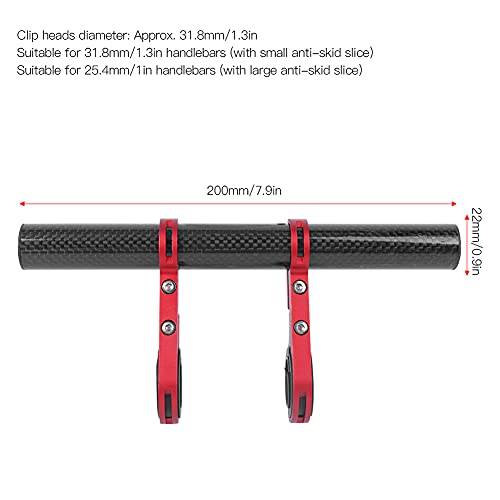 Aluminum Alloy Multi‑function Extension Bracket Durable for MTB for Road Bike for Adult Bikes for Folding Bike(red)