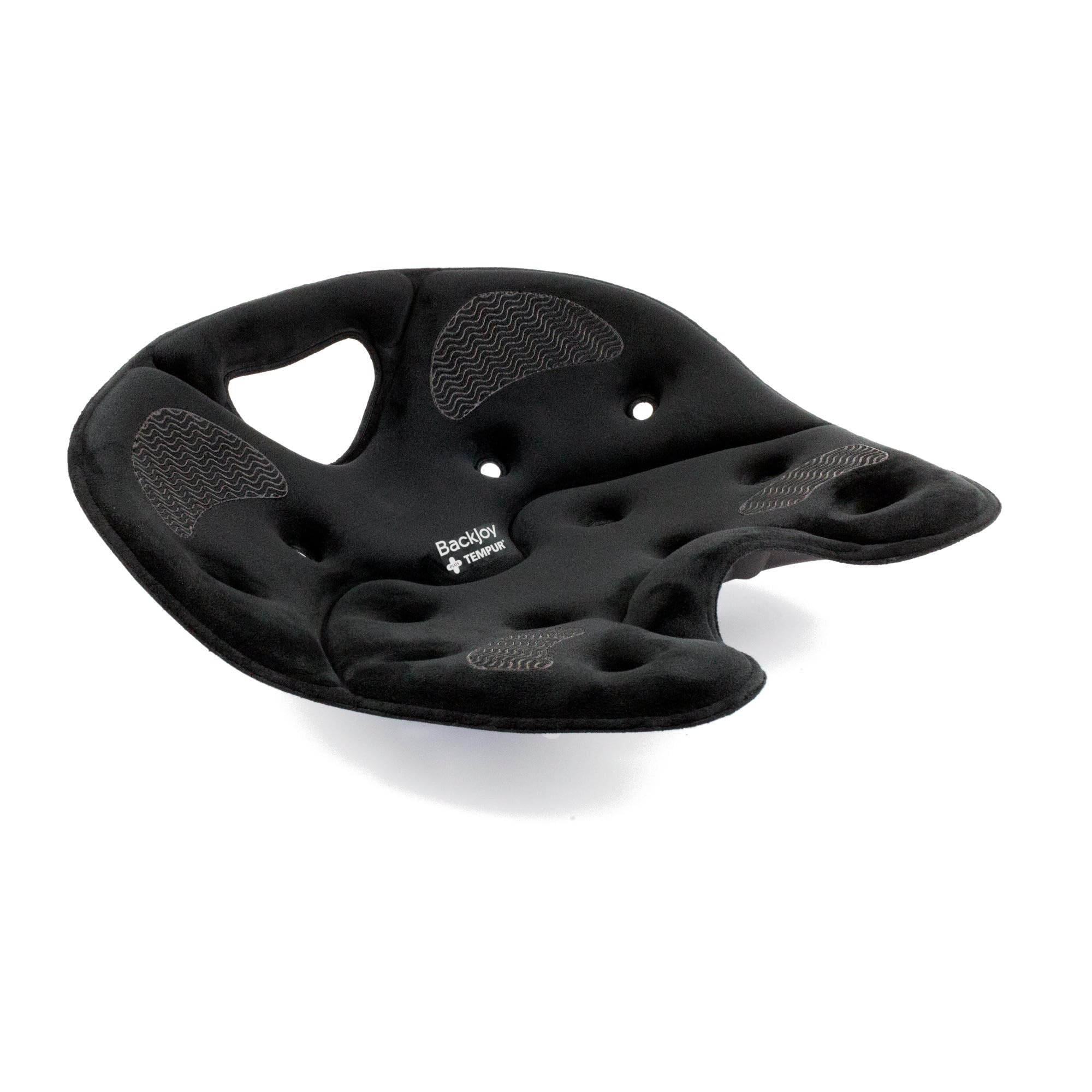 BackJoy Plus TEMPUR Posture Seat | Ergonomic Pressure Relief, Hip & Pelvic Support to Improve Posture | TEMPUR Comfort Foam | Home, Office Chair, Car Seat | Fits M - XL HIPS