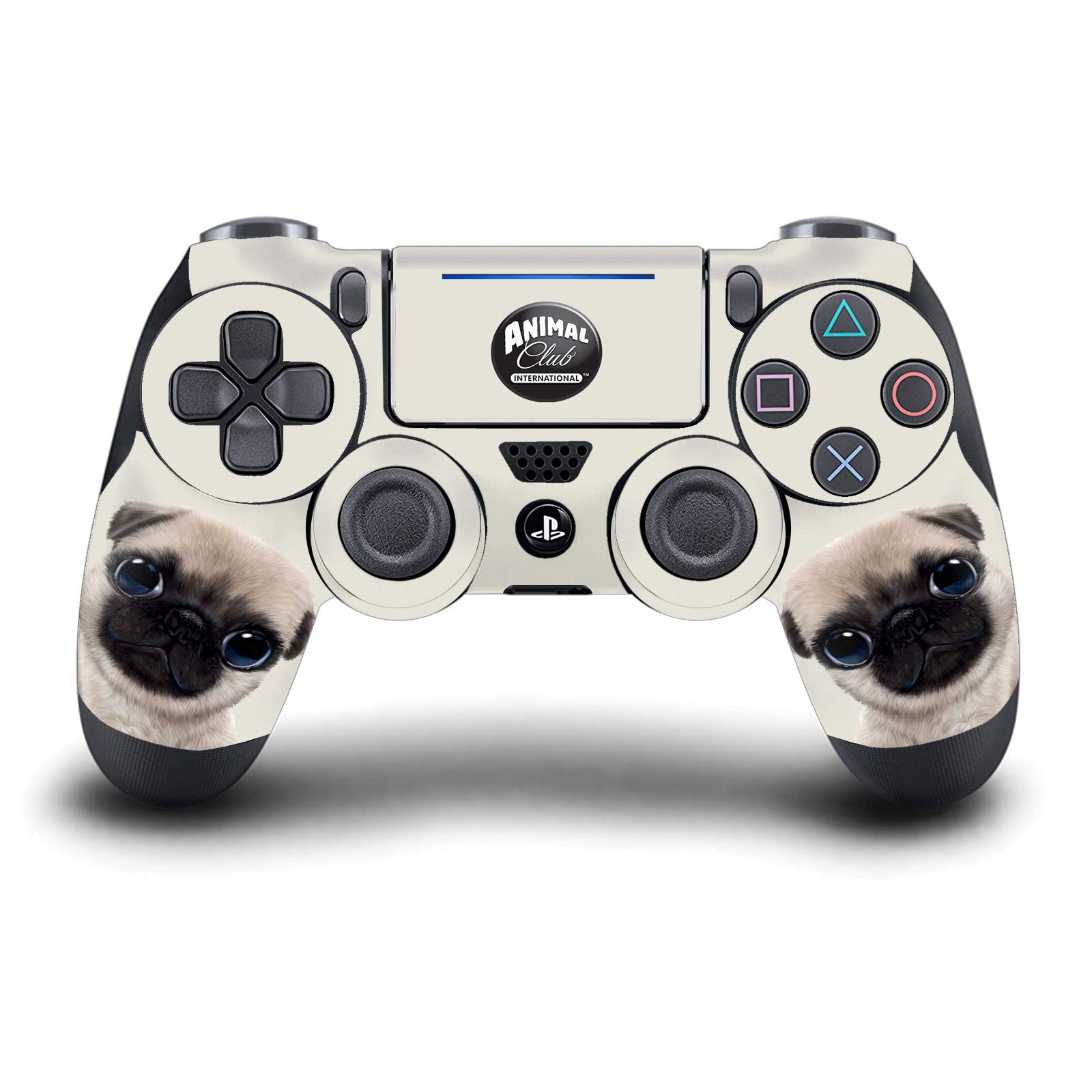 Head Case Designs Officially Licensed Animal Club International Pug Faces Vinyl Sticker Gaming Skin Case Cover Compatible With Sony PlayStation 4 PS4 DualShock 4 Controller