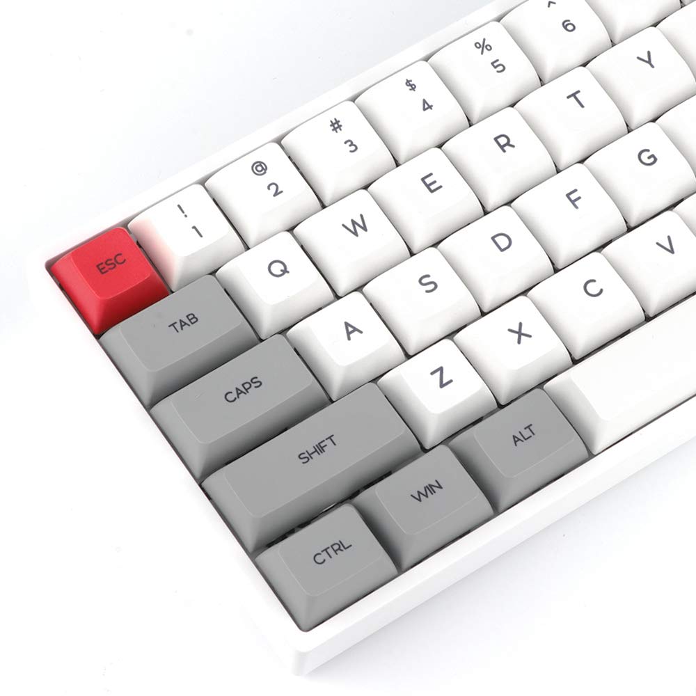 EPOMAKER SK61S 61 Keys Bluetooth 5.1 Hot Swappable Mechanical Keyboard with RGB Backlit, NKRO, Water-Resistant, Type-C Cable for Win/Mac/Gaming (Gateron Optical Blue, Grey)
