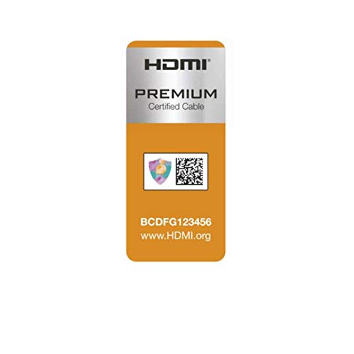 Amazon Basics Premium-Certified Braided HDMI Cable (18Gpbs, 4K/60Hz) - 10 Feet, Black