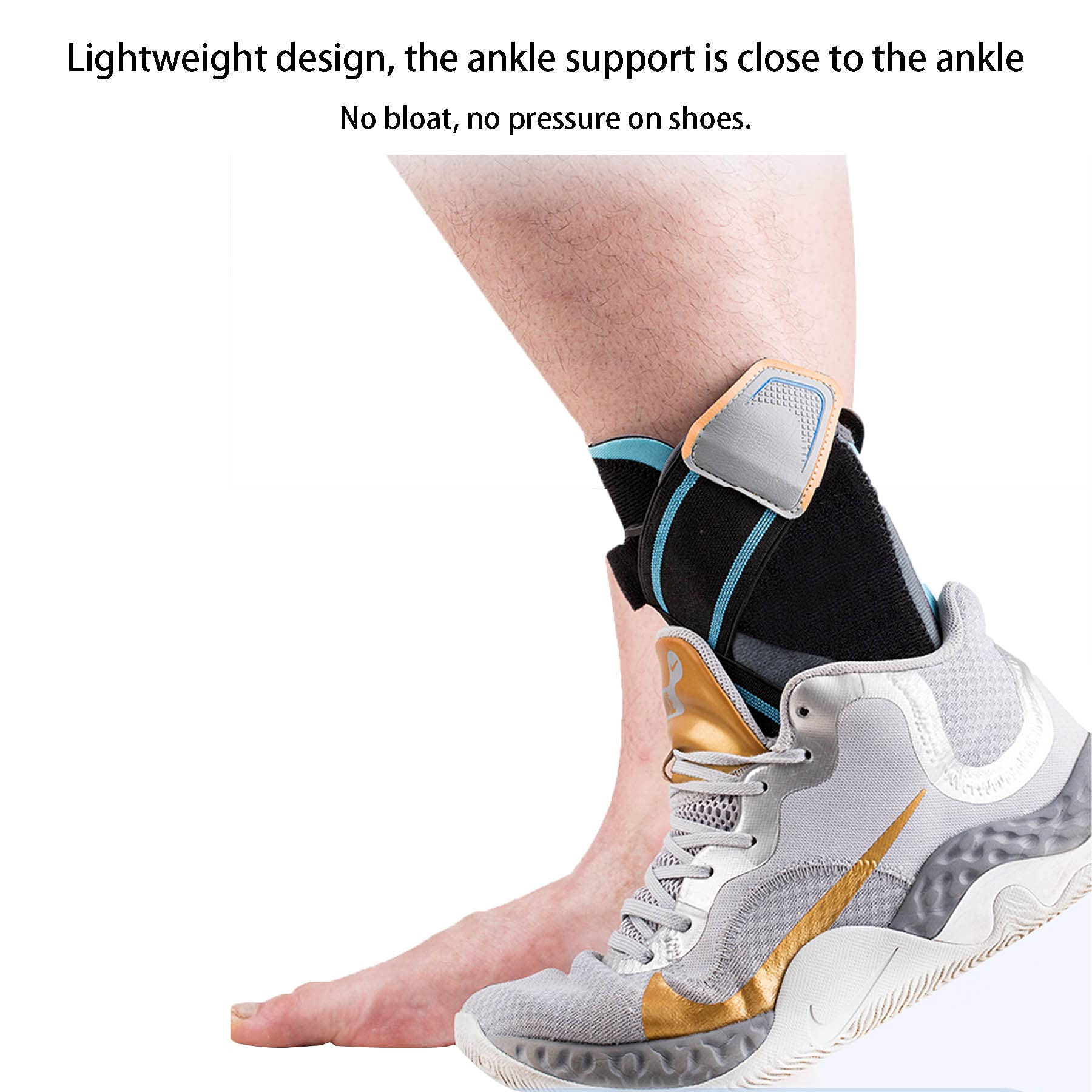 Ankle Support Brace Inside and Outside Support for Pain Relief Injury Recovery Strain or Sprain Tendonitis Post-op Cast Support and Injuryprotection for Women and Men Ankle Brace,Small
