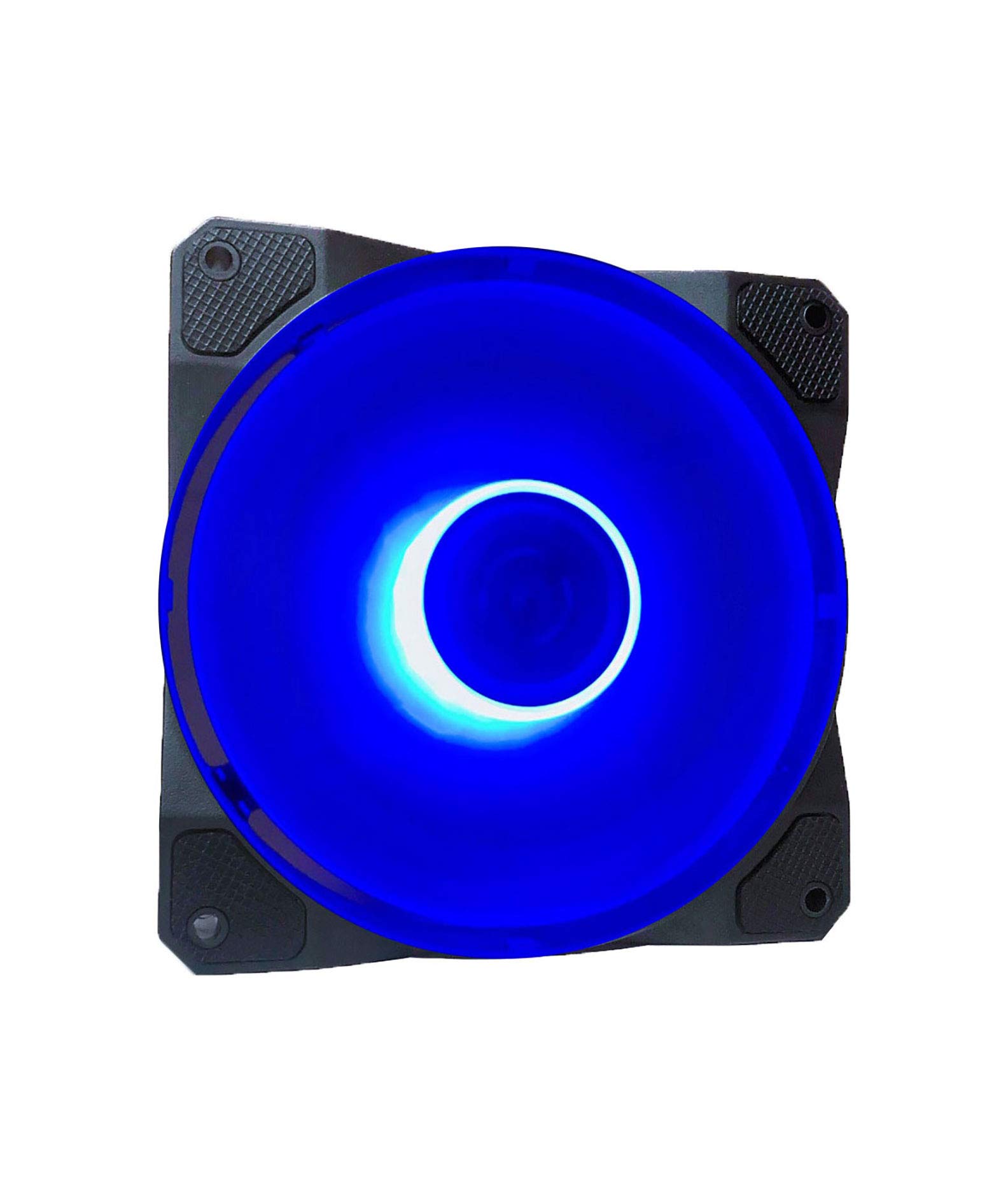 APEVIA CO312L-GN Cosmos 120mm Green LED Ultra Silent Case Fan w/ 16 LEDs & Anti-Vibration Rubber Pads (3 Pk)