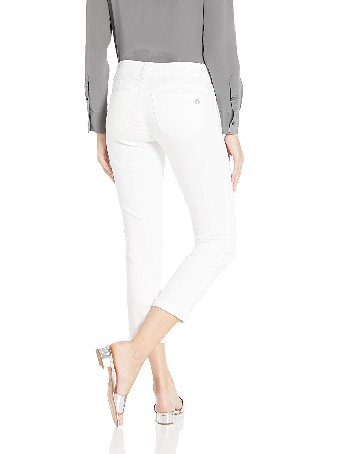 Democracy womens Absolution Crop Jeans, Optic White, 8 US