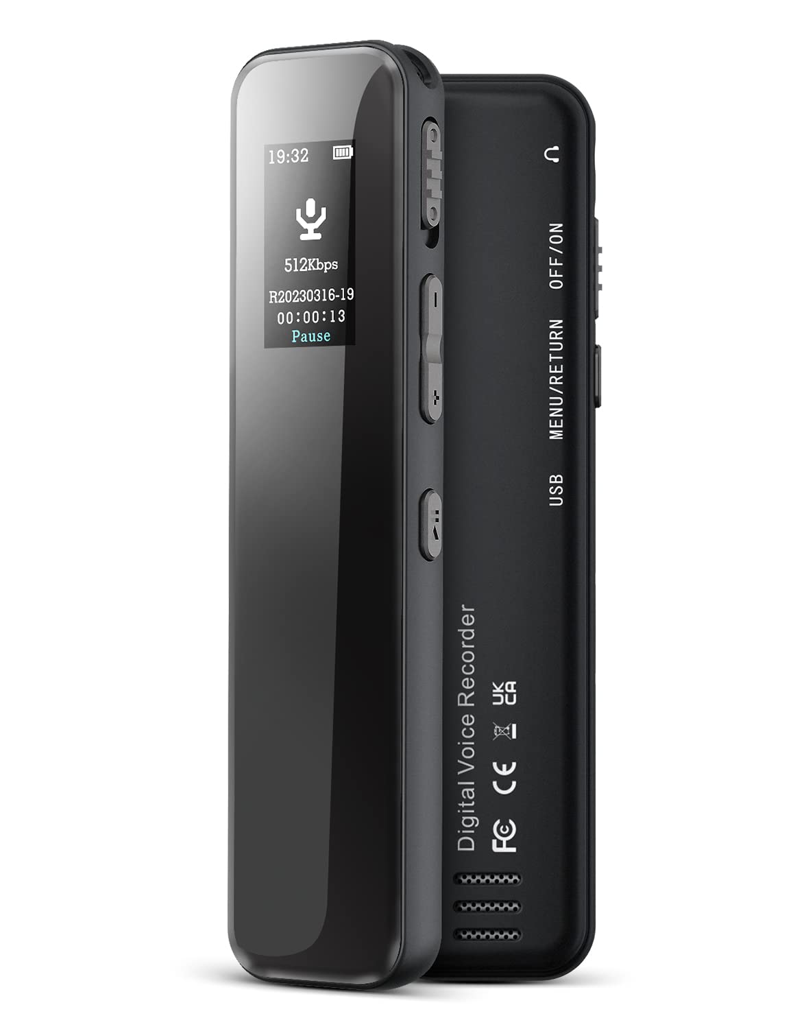 64GB Digital Voice Recorder, Voice Activated Recorder with 4624-Hours Recording Capacity, Audio Recorder with Playback 1536Kbps HD Recording for Lectures/Meetings/Classes,Dictaphone Noise Cancellation