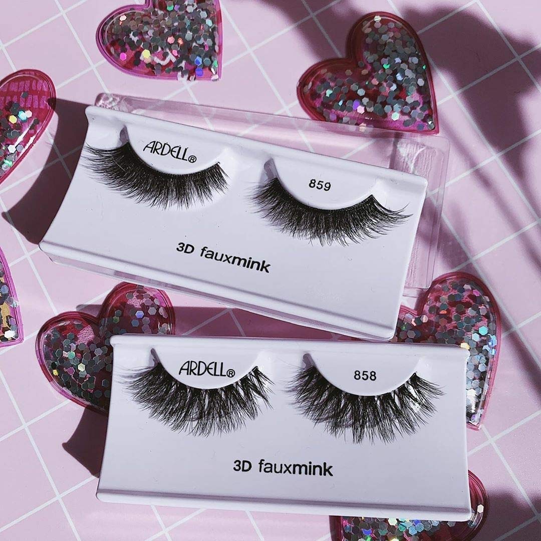 Ardell False Eyelashes 3D Faux Mink 858, 4 pairs