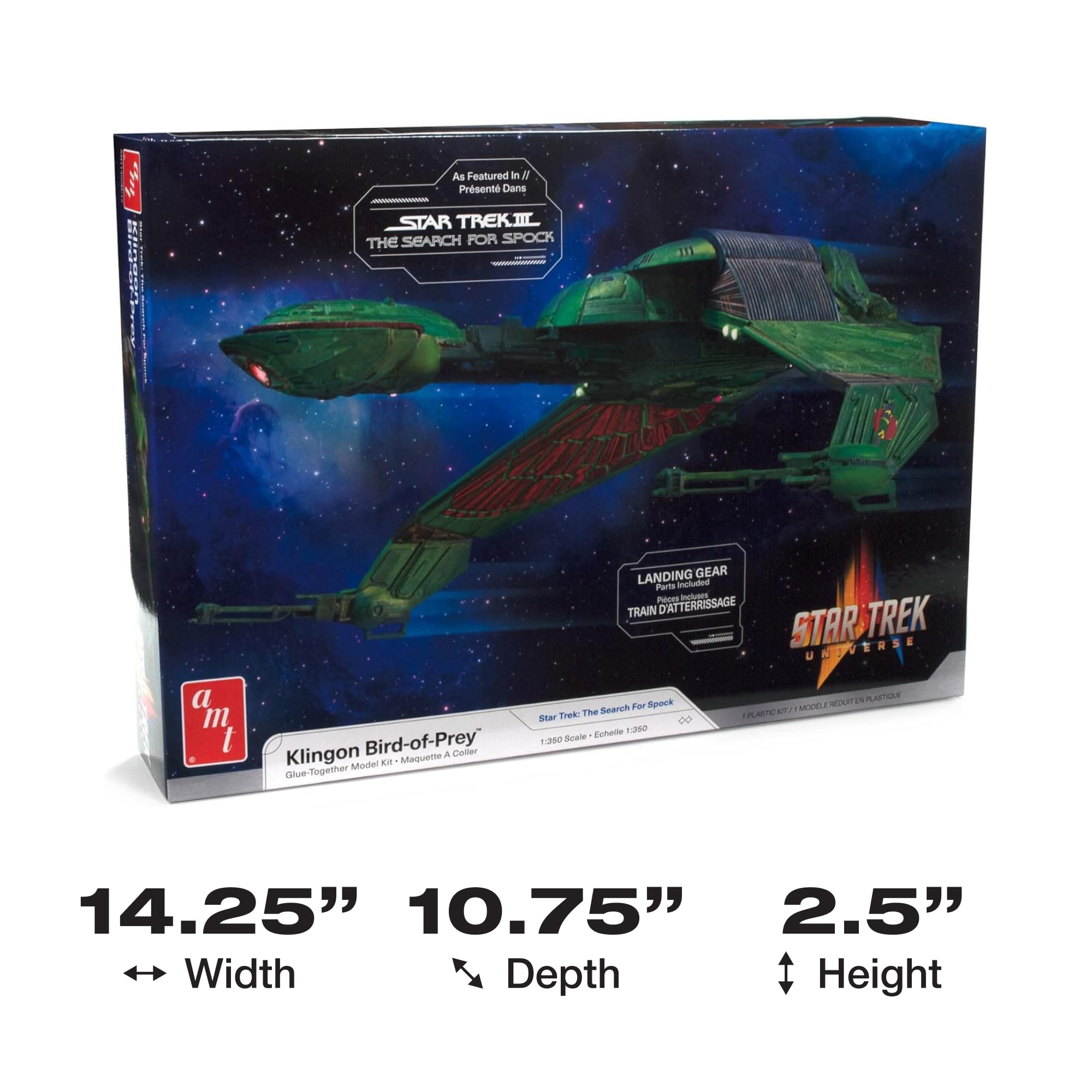AMT Star Trek Klingon Bird of Prey 1:350 Scale Model Kit