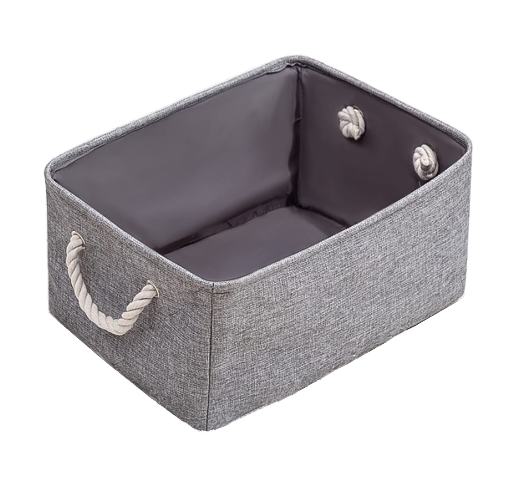 kemengsuer Storage Shelf Baskets Bins Organizer - Decorative Collapsible Fabric Basket with Handles, Storage Bin Box Baskets for Organizing Shelves Gifts Empty Toys - (Small,12.2L×8.3W×4.7H inch)