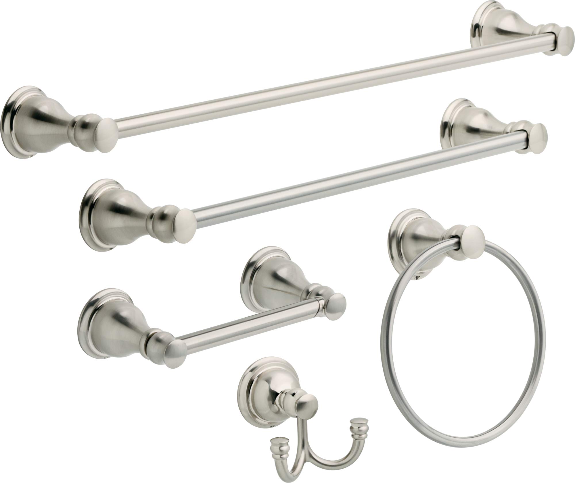 Delta Faucet AUB35-SN Aubrey Towel Hook, SpotShield Brushed Nickel