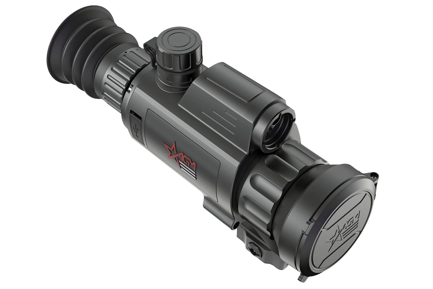 AGM Global Vision Varmint LRF TS50-384 Thermal Imaging Rifle Scope with Laser Range Finder, 12um, 384x288 (50 Hz), 50 mm Lens.,Black