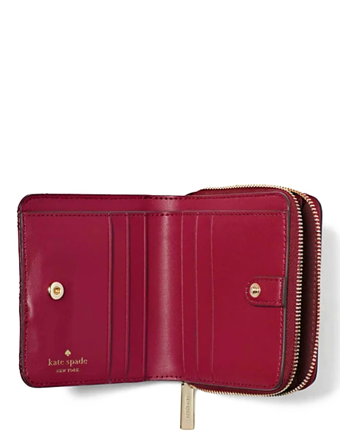 Kate spade new york natalia small zip around wallet (BlackBerry preserve)