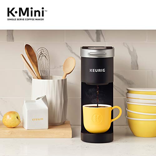 Keurig K-Mini Coffee Maker, Single Serve K-Cup Pod Coffee Brewer, Black with McCafe Classic Collection Variety Pack K-Cup Coffee Pods, 40 Count