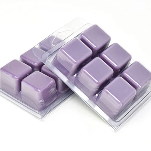 Old-Fashioned Lilac - Scented Wax Melts for Wax Warmers - Made with Soy Wax - Handmade in The USA - 2 Pack Set of 6 Melt Cubes - Candeo Candle