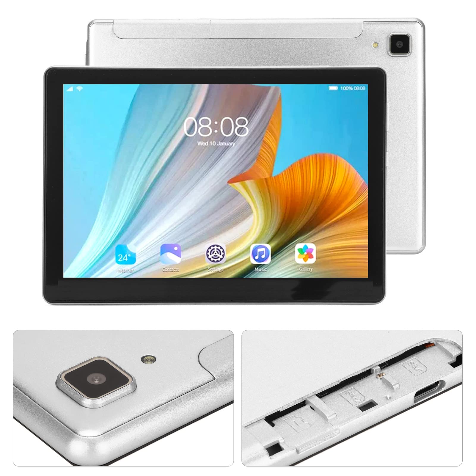 Aumoo HD 100-240V 8.1 inch 5G WiFi Type-C Tablet PC Tablet US Plug