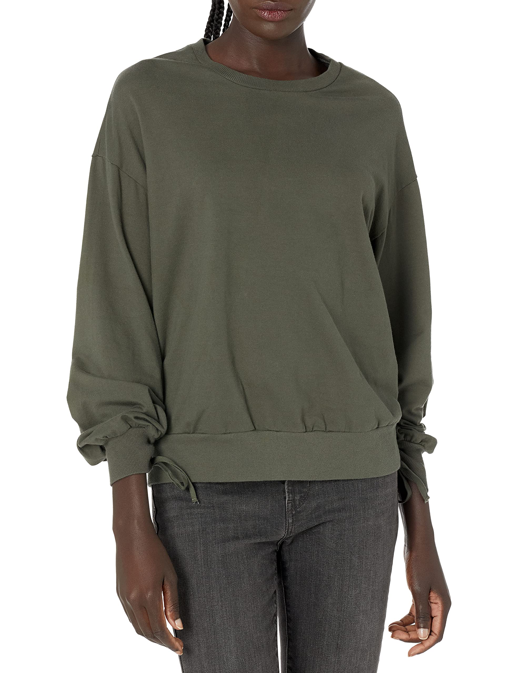 AG Adriano Goldschmied Women's Karis Sweatshirt, ash Green, Medium