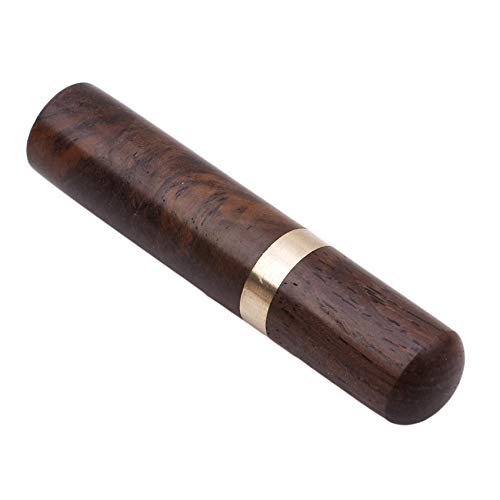 Rurah Portable Wooden Toothpick Holder Pocket Tooth Pick Holder Embroidery Hand Sewing Needle Storage Case Container,Ebony