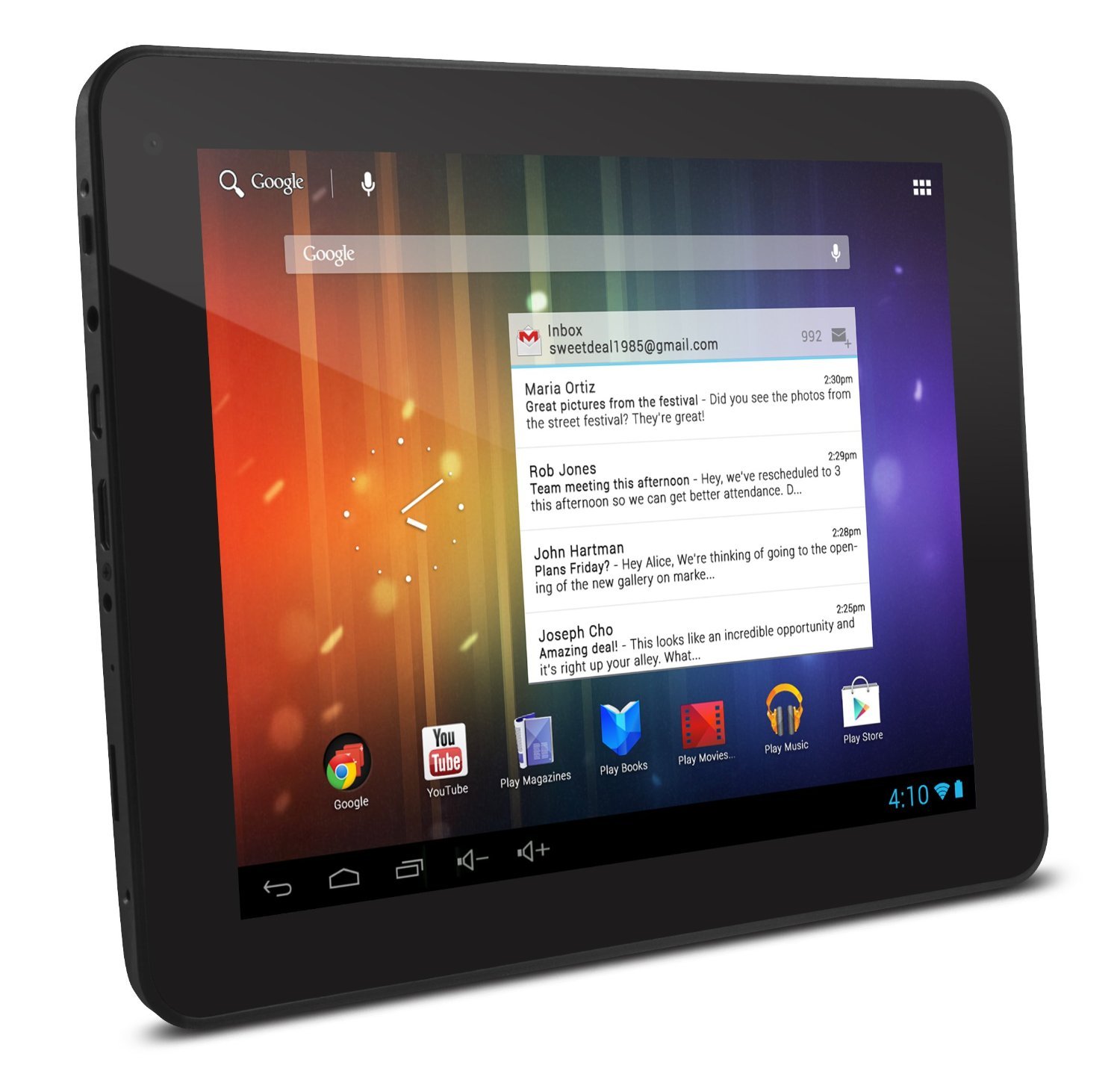 Ematic EGP008BL 8.0-Inch 8GB Pro Multi-Touch Tablet with Android 4.1 Jelly Bean (Black)