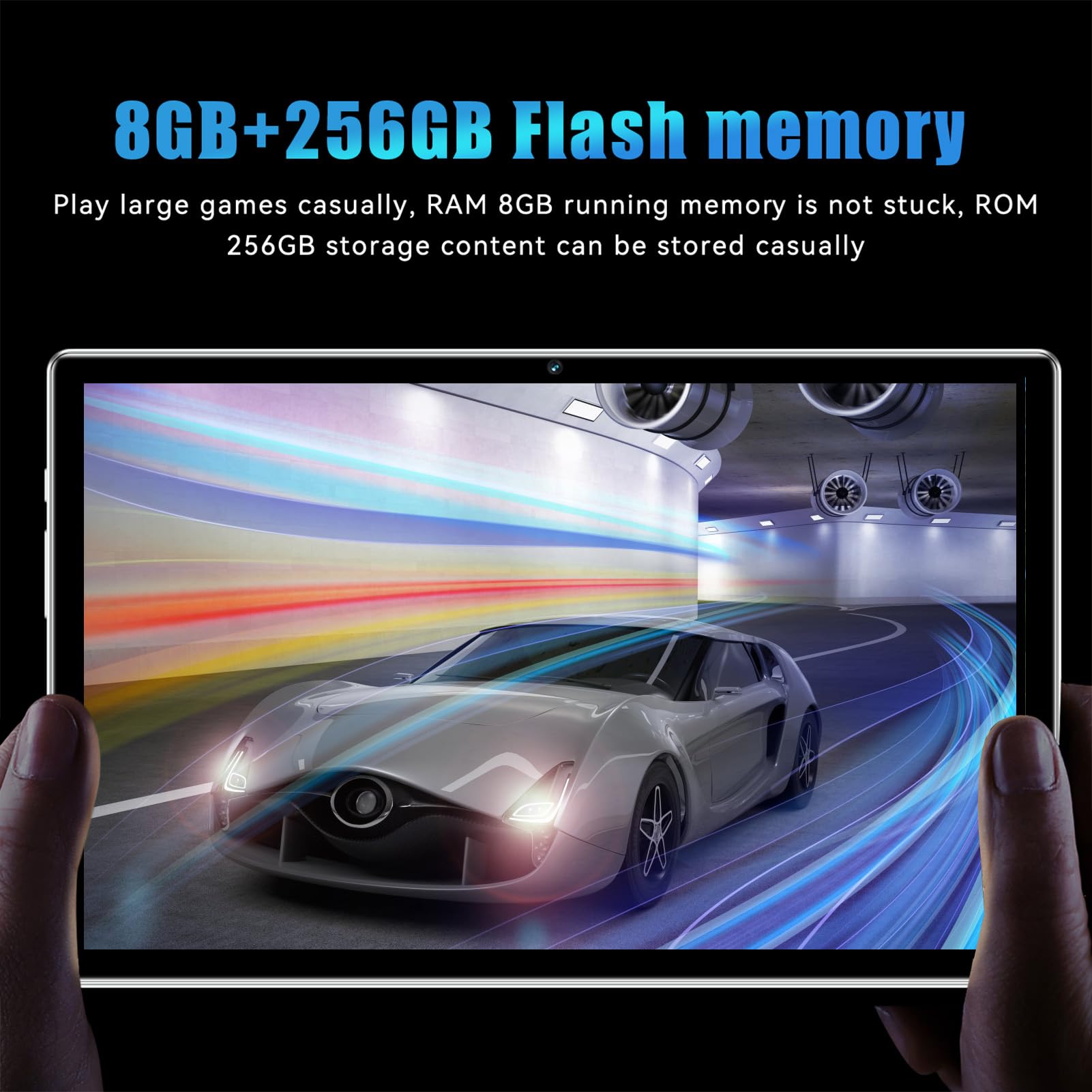 Airshi Tablet, 5GWIFI 5.0 100‑240V Front 800W Rear 1600W 10.1in Tablet Dual Card Dual Standby Octa Core CPU for Office (US Plug)