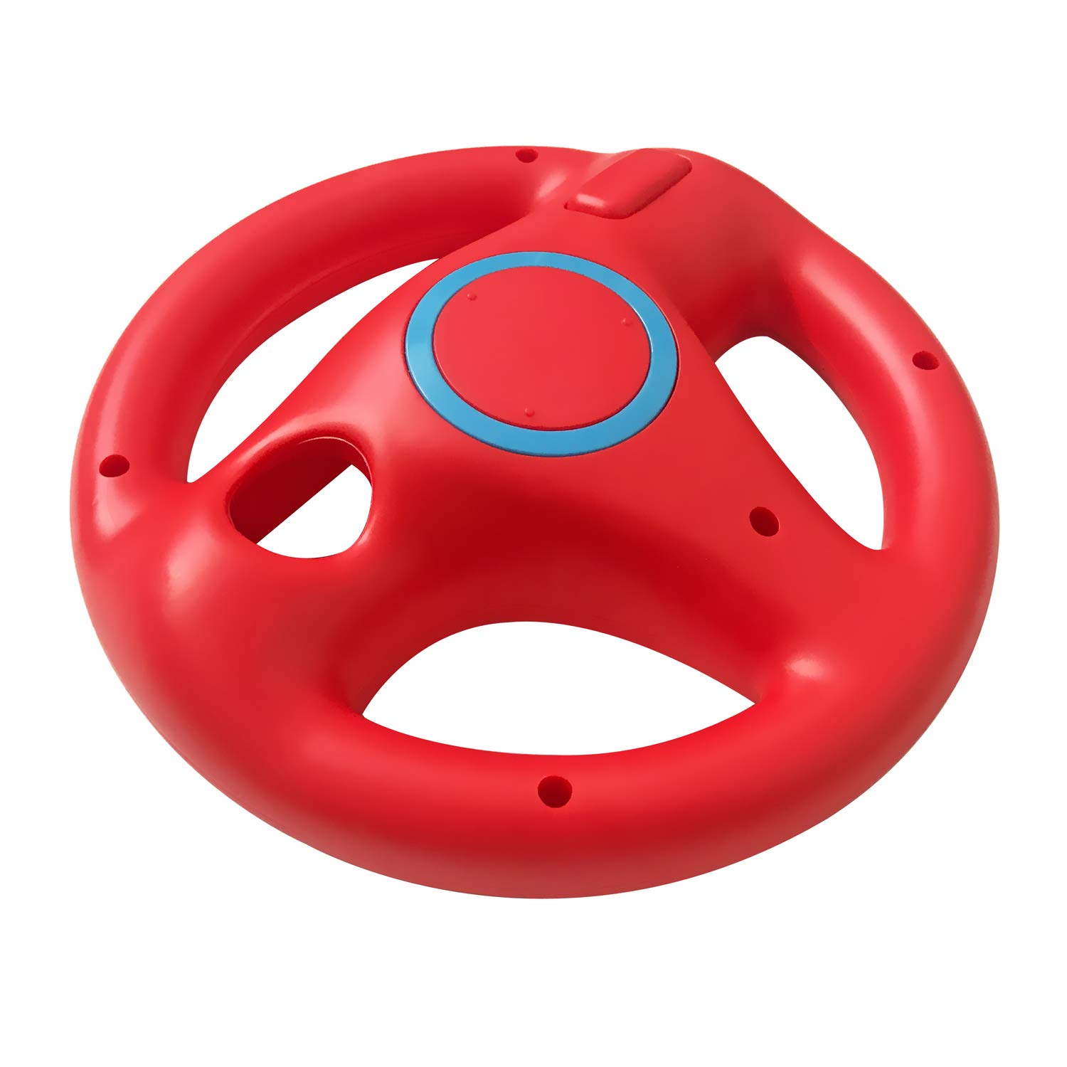 AreMe 2 Pack Racing Steering Wheel for Wii and Wii U Remote Controller (Green+Red)