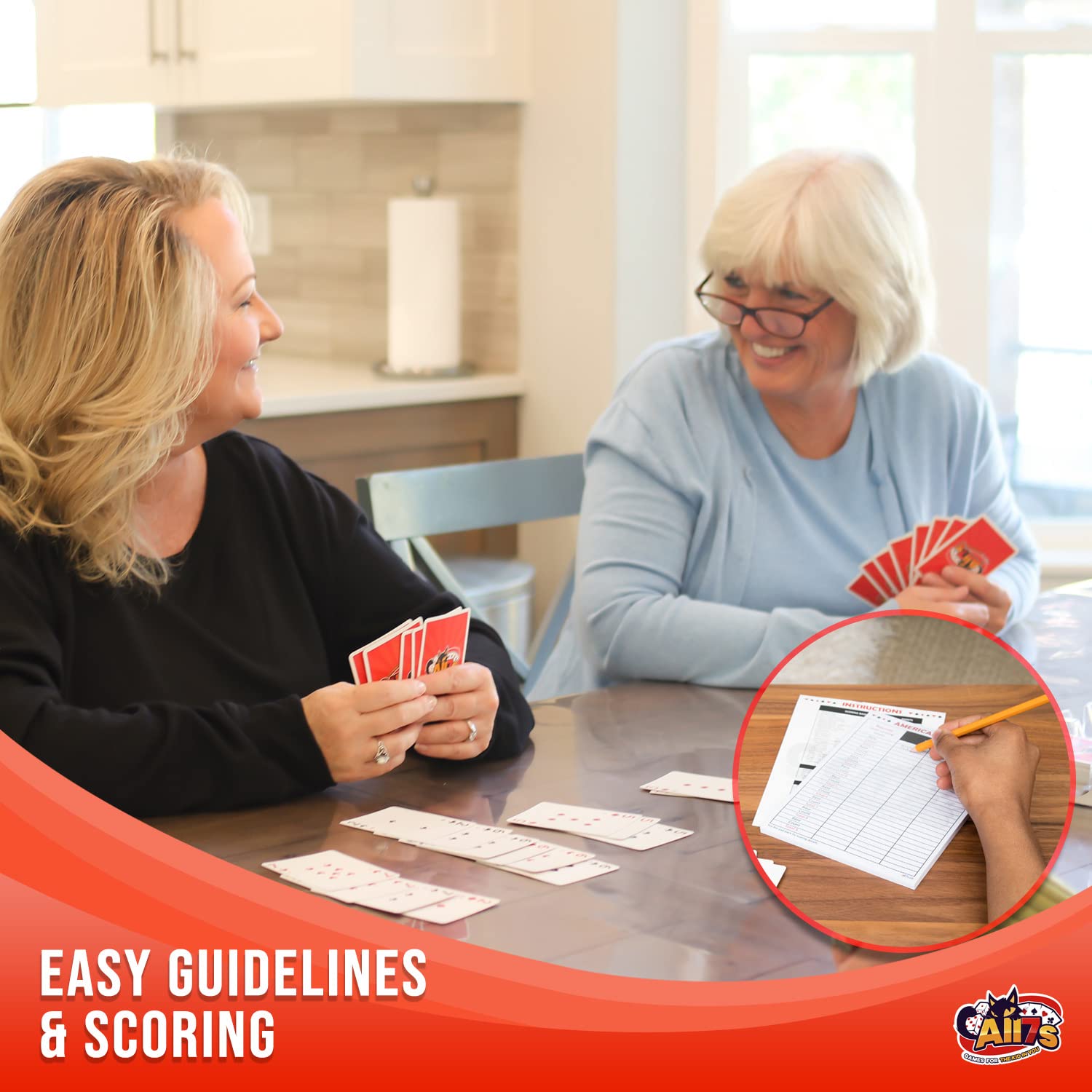 Deluxe Canasta Cards Set with Point Values, The Classic Card Games for Adults and Family Game Night, Best Games for 2 Players or More