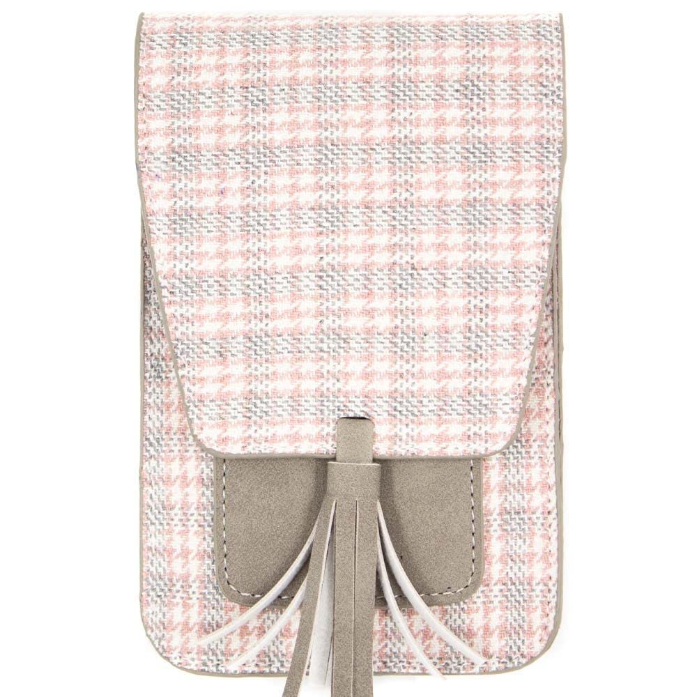 K. Carroll Accessories Harper Crossbody View Pink Tweed