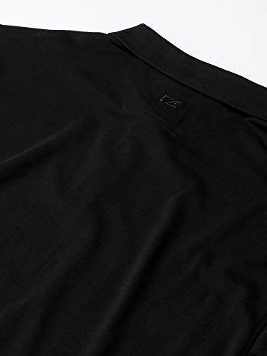Cutter & Buck Men's Big and Tall Big & Tall 35+UPF, Long Sleeve Advantage Polo Shirt, Black, 4XB